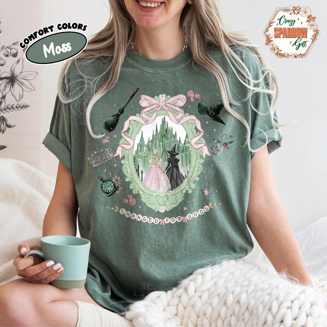 Wicked Glinda & Elphaba Tee: Broadway Oz Comfort Colors Shirt - Etsy