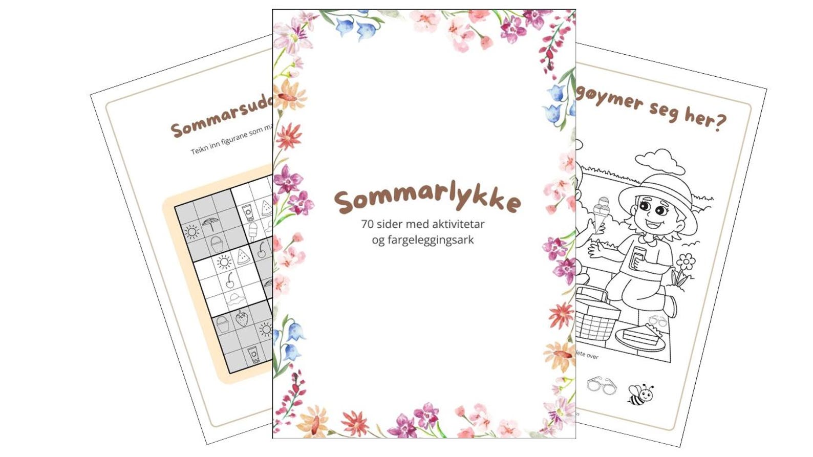 Sommerlykke | Digitalt Hefte for Barn Og Familier – 70 Sider Med ...