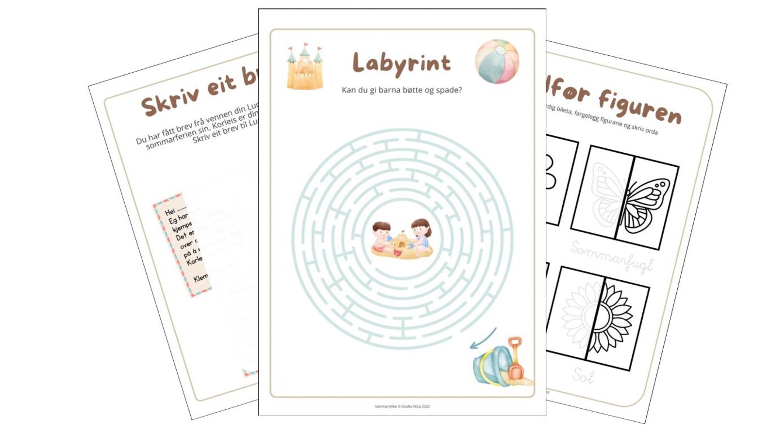 Sommerlykke | Digitalt Hefte for Barn Og Familier – 70 Sider Med ...