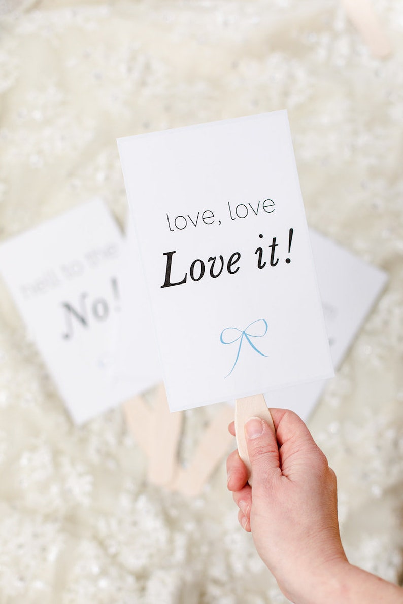 Wedding Dress Shopping Voting Signs Download, I Said Yes to the Dress ...