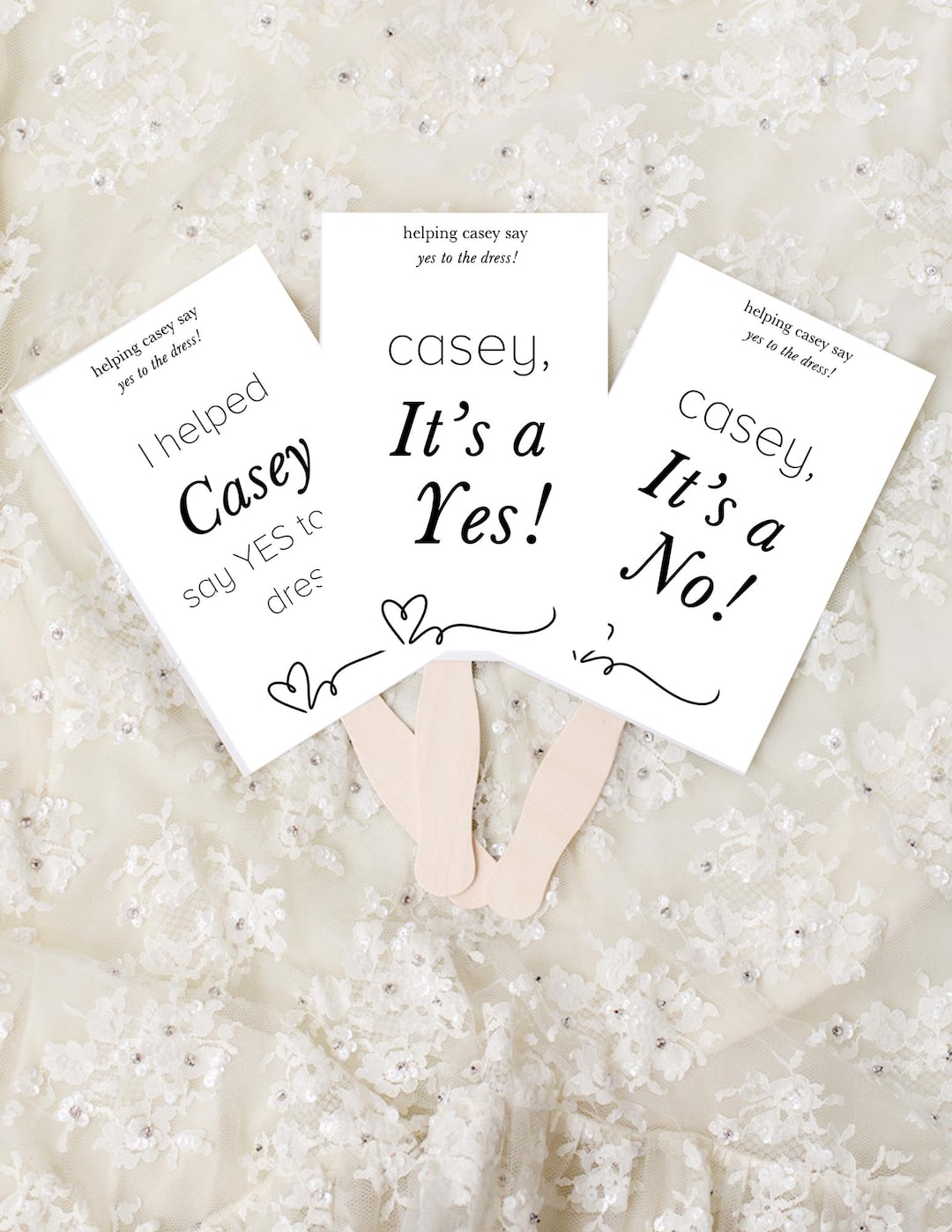 Bridal Dress Shopping Signs, Editable Wedding Dress Try-on Signs, Say ...