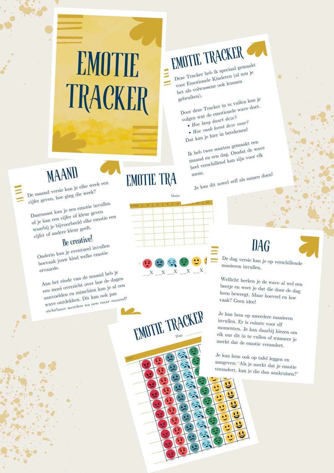 Printable Emotion Tracker – Human Design Tool for Kids and Parents ...