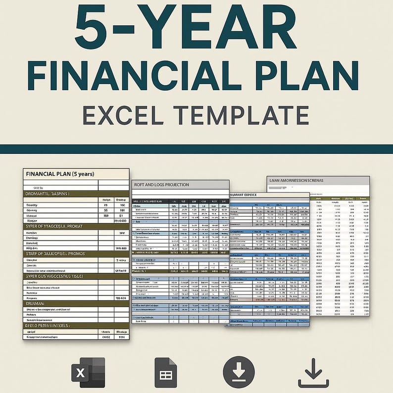 5-year Financial Plan Excel Template | Business Budget & Forecast ...