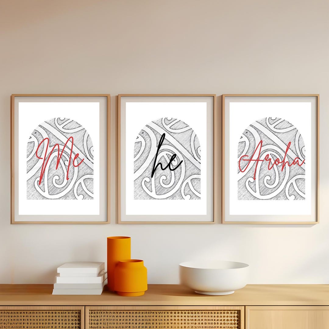 Maori- Me He Aroha Print - Etsy