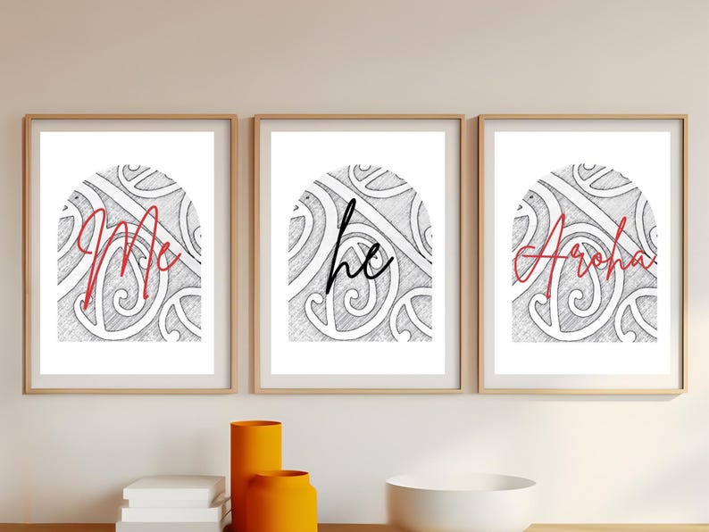 Maori- Me He Aroha Print - Etsy