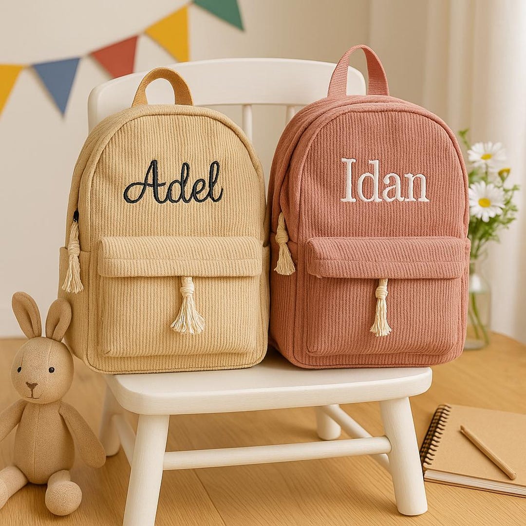 Sac à Dos Enfant Personnalisé Brodé Prénom. Crèche, école Maternelle ...