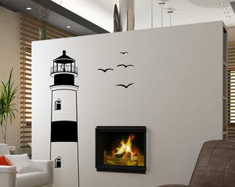 Lighthouse Wall Decal | Etsy