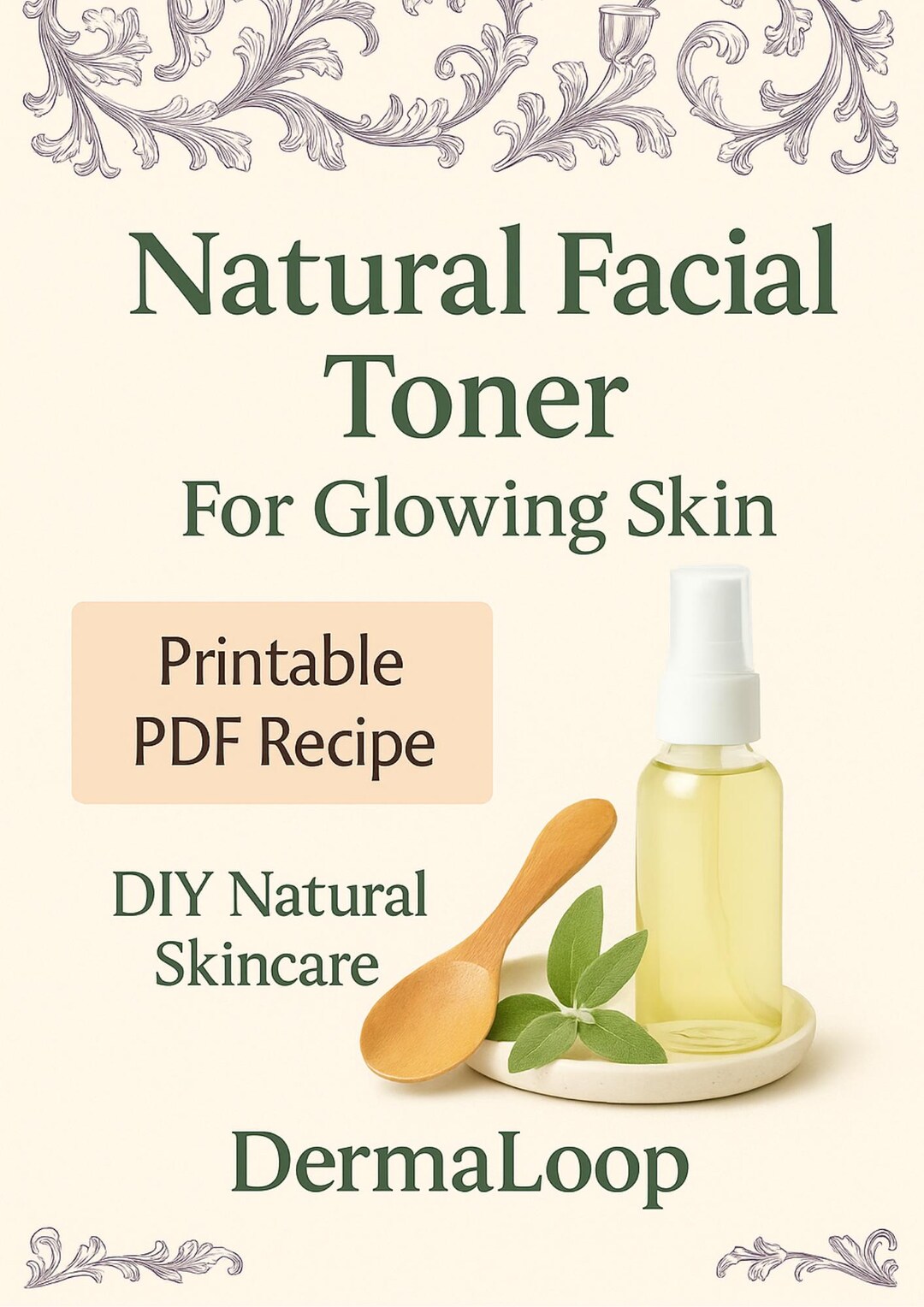 Natural Facial Toner | Printable DIY PDF Recipe With Cucumber & Aloe ...