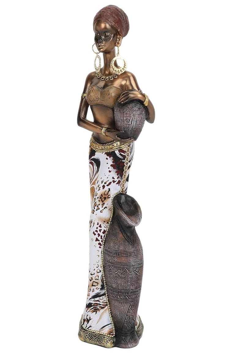 African Figurine | Elegant African Art Sculpture | Sophisticated Home ...
