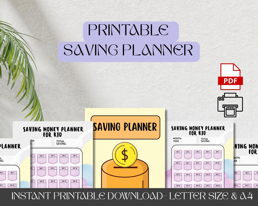Saving Money Planner for Kids | A4 PDF Document | Fun Financial ...