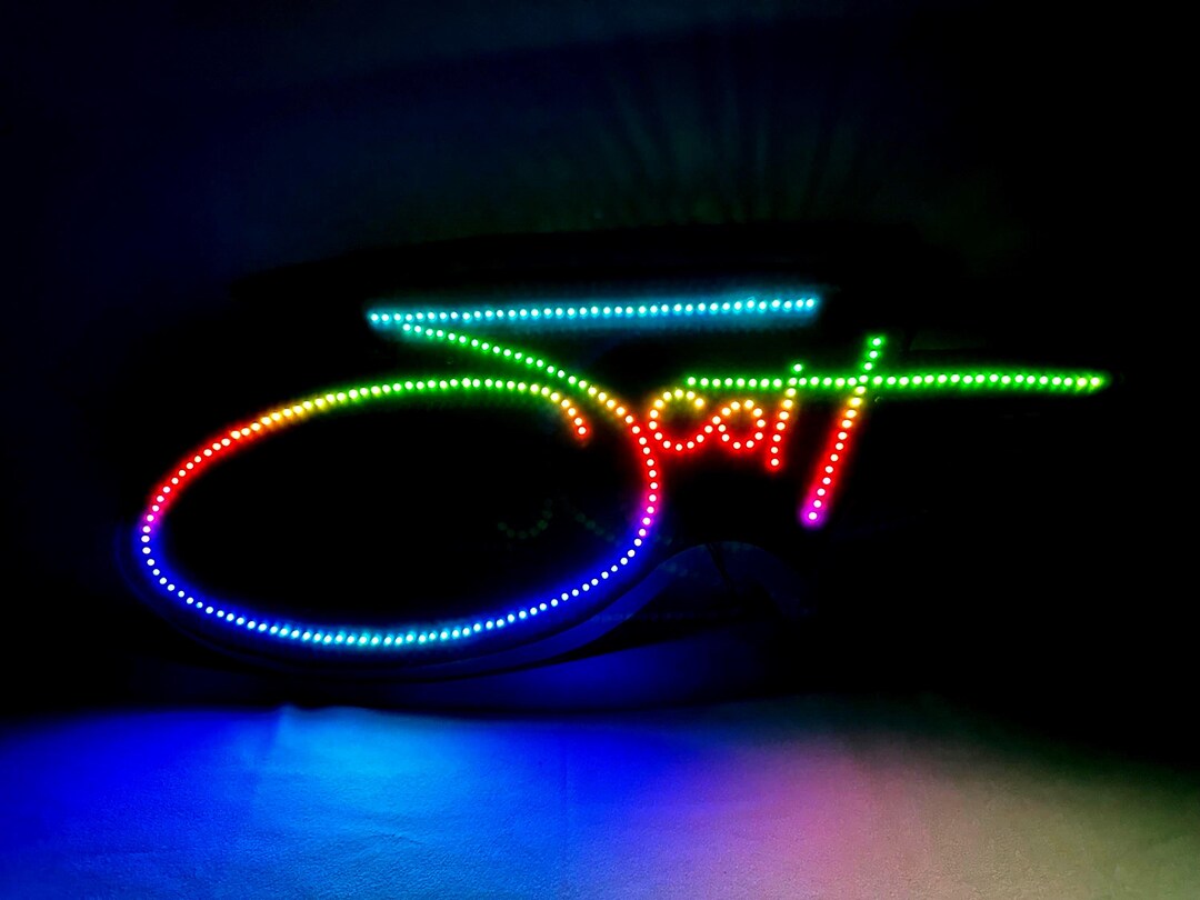 YOUR Signature! YOUR Handwriting! Custom Sign With Programmable LED ...