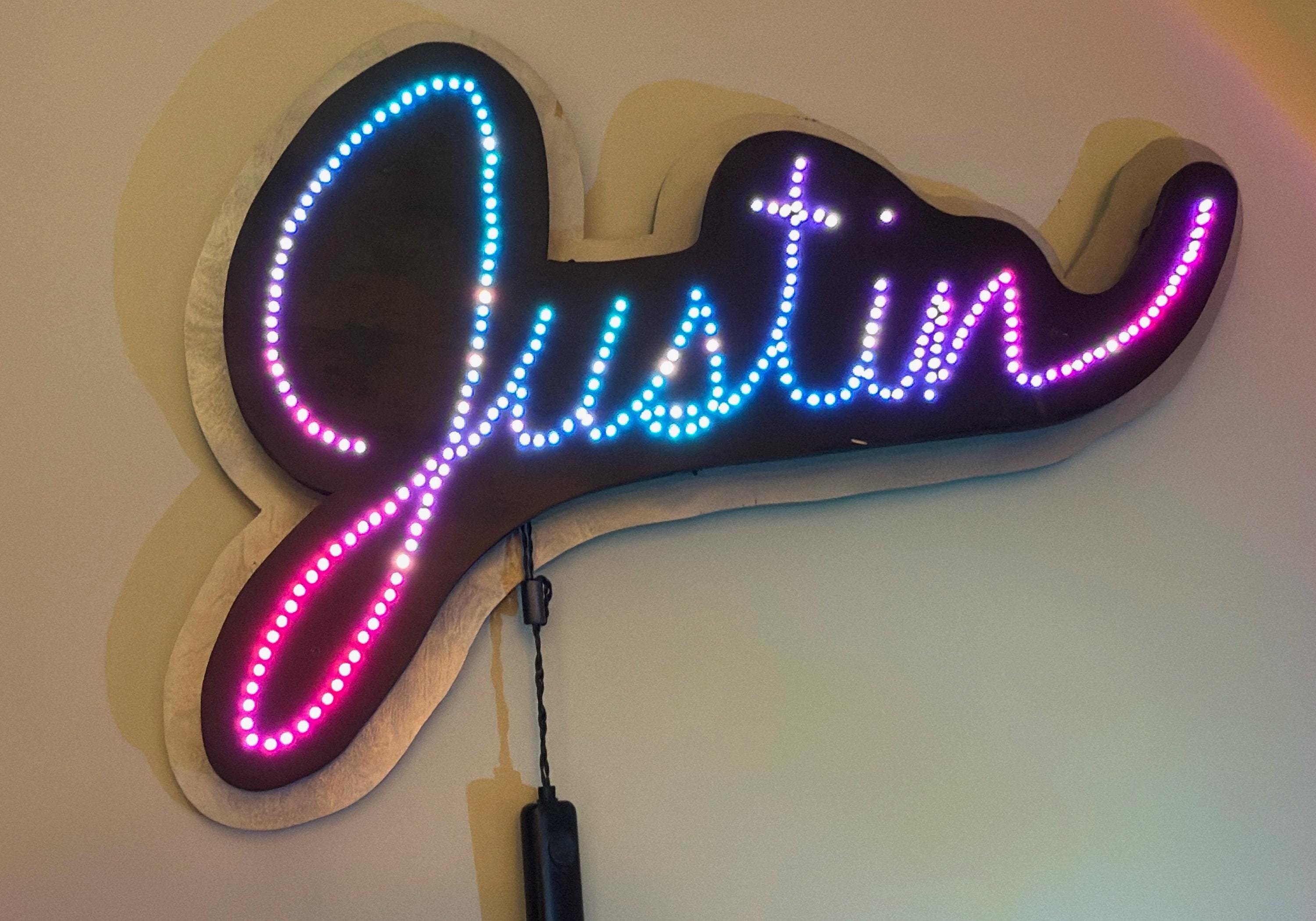 YOUR Signature! YOUR Handwriting! Custom Sign With Programmable LED ...