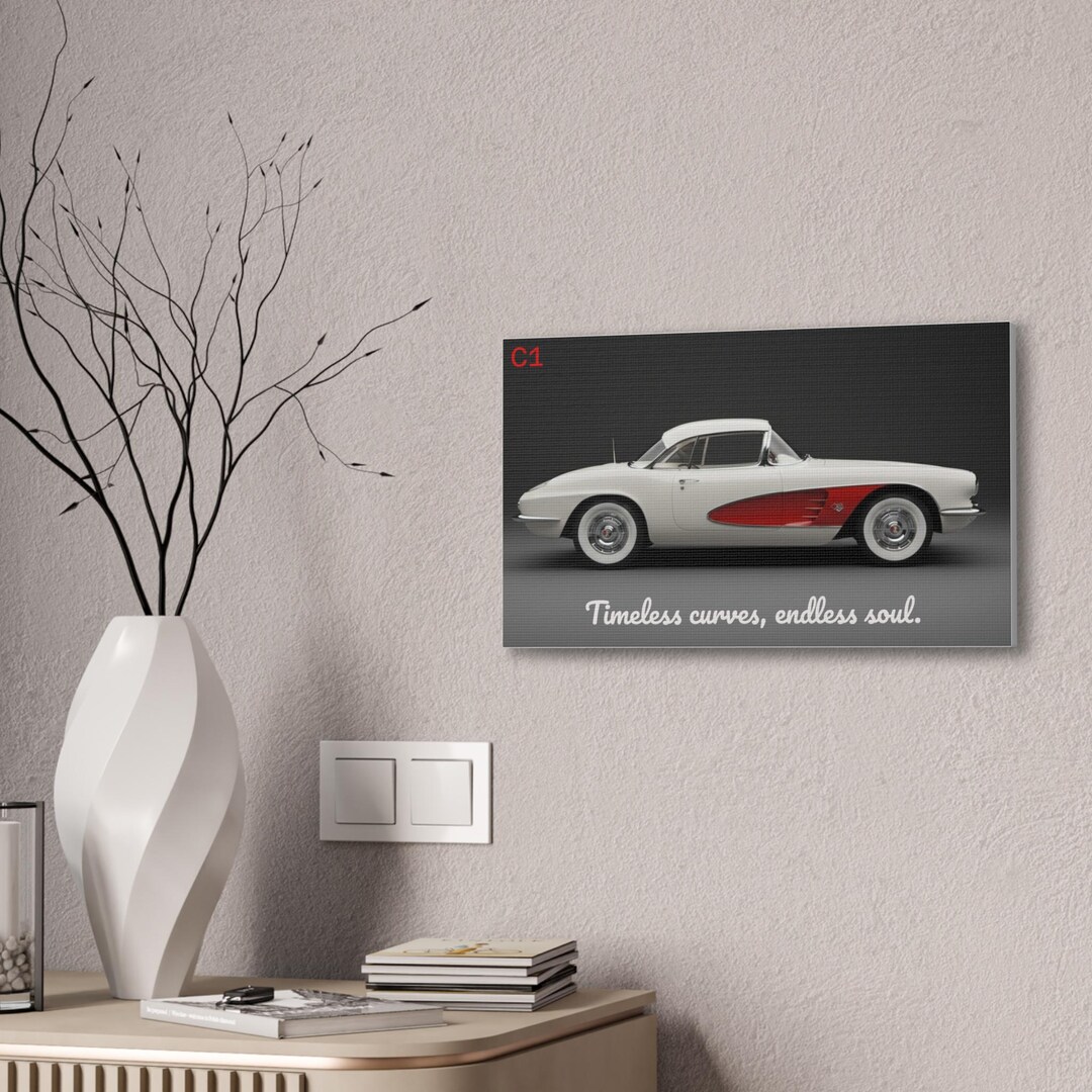 Corvette - C1 - Canvas (20"x12") Print: the Lovely Gift for Friends ...