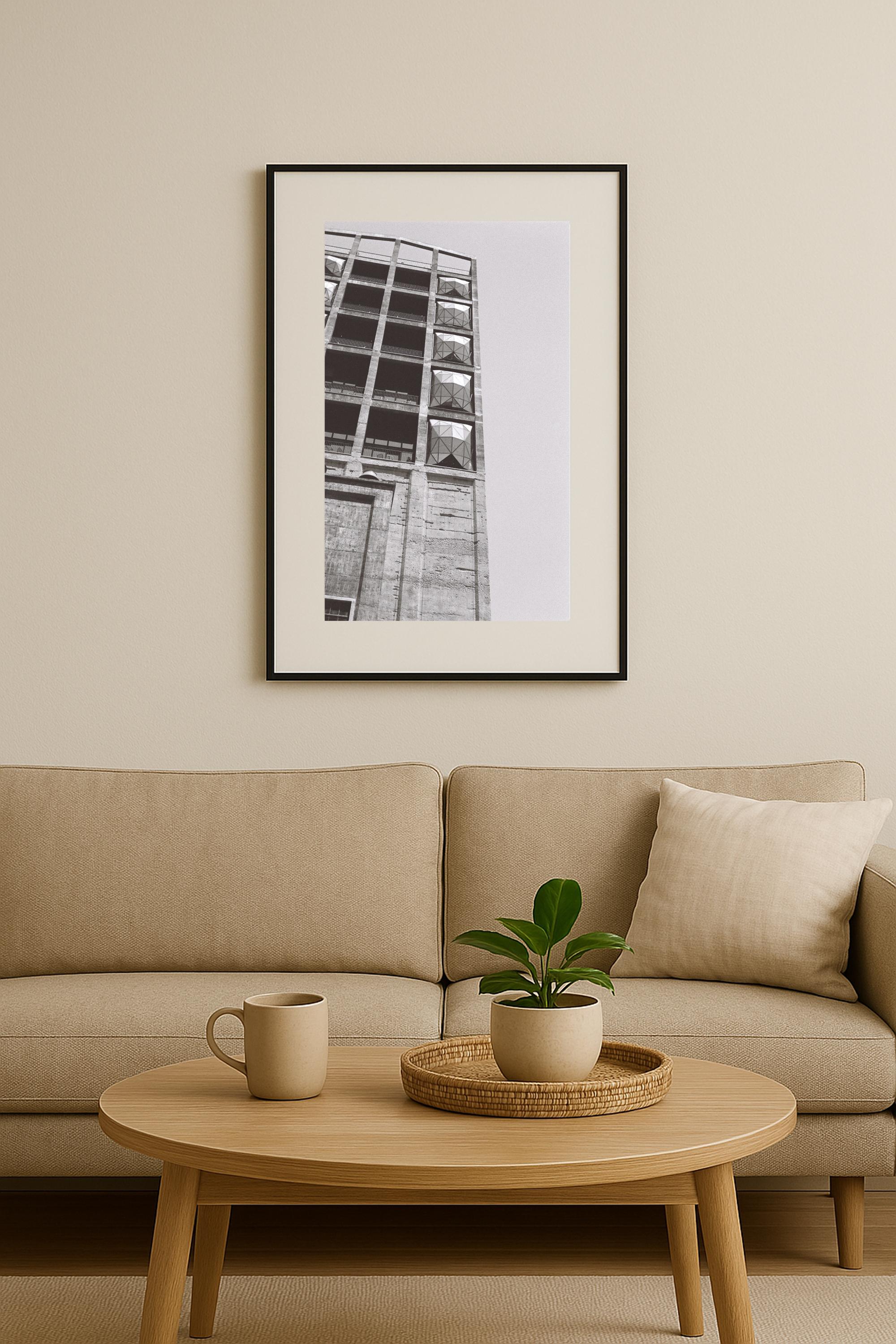 Brutalist Structure With Glass Domes – Film Photography Print ...