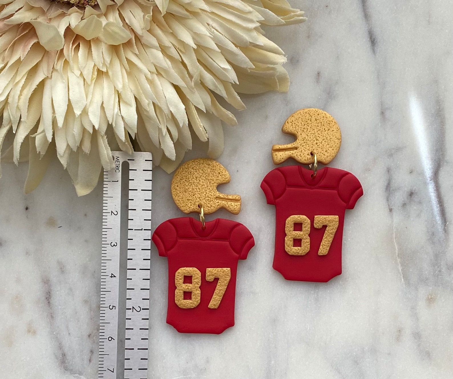 Kansas City Chiefs Travis Kelce #87 Jersey Earrings - KC Earrings ...