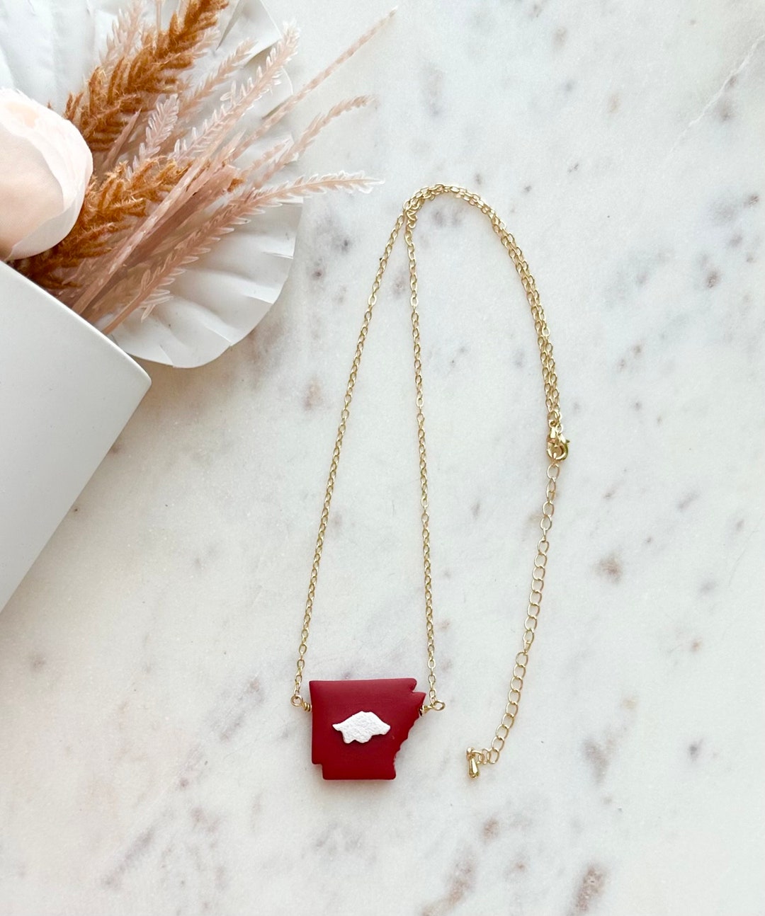 Arkansas Razorbacks Necklace - Hogs Necklace - Woo Pig Necklace - Uofa ...