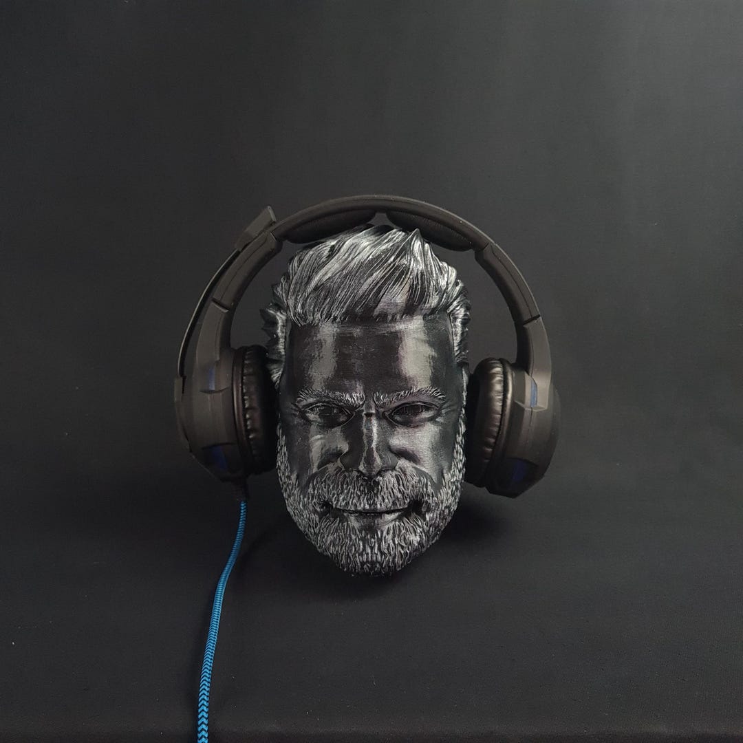 Rick Grimes Headphone Stand, the Wolking Dead Paintable Bust, Headset ...