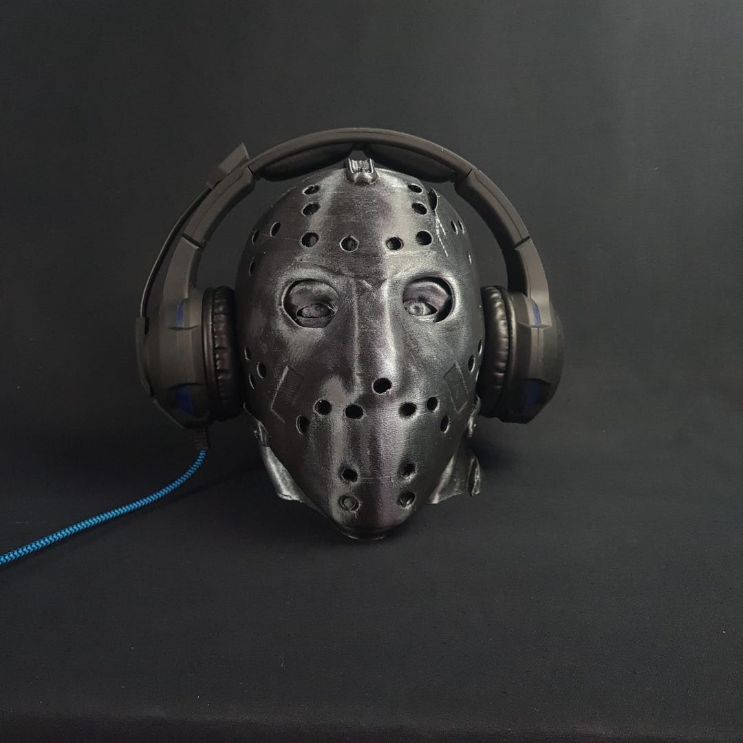 Jason Voorhees Headphone Stand, Friday the 13th Paintable Bust, Headset ...