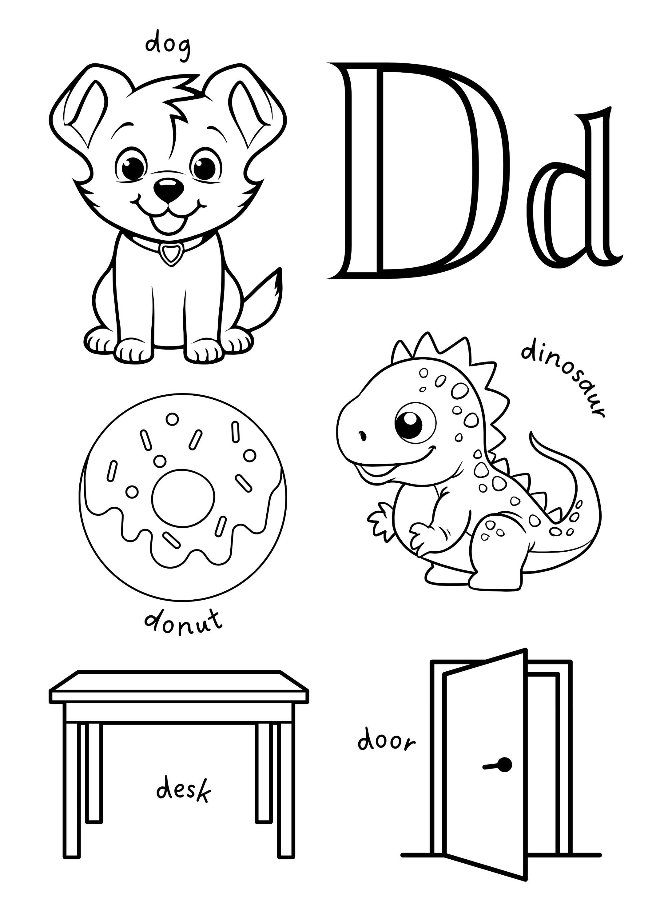 Printable Alphabet Coloring Sheets for Kids - Etsy
