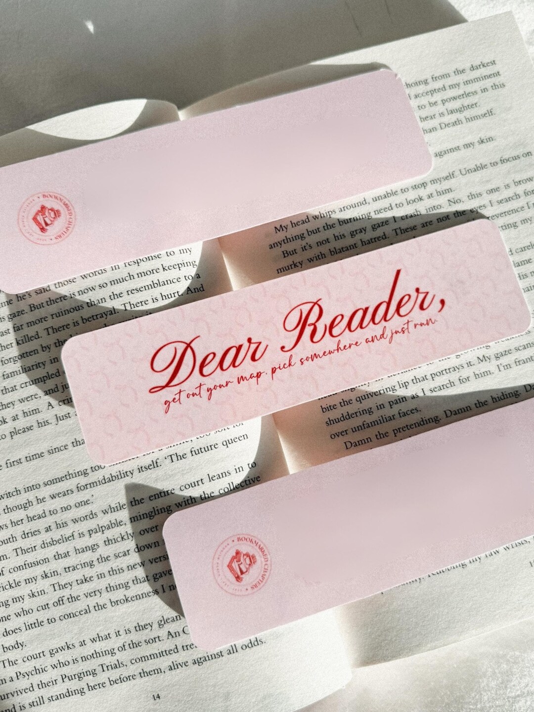 Dear Reader (bc’s Version) | Double Sided Bookmark | Soft Matte ...