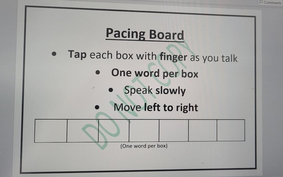 Pacing Board With Instructions for Speech Therapy - Etsy