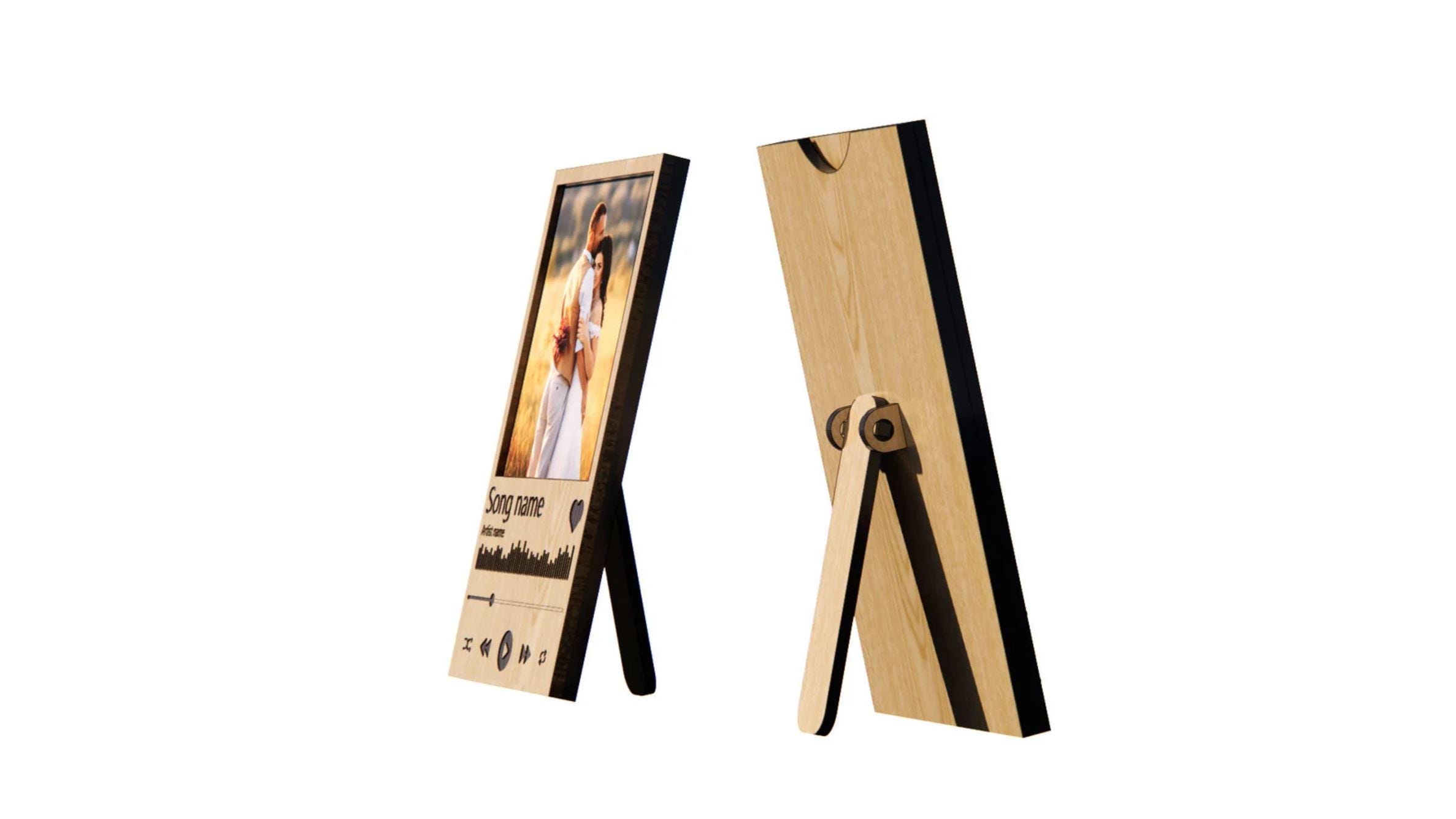 Music Song Photo Frame Laser Cut Files / Vector File Personalized Song ...