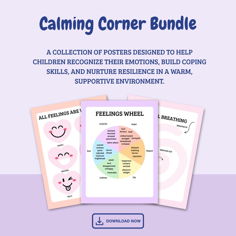 Calming Corner Printables – Emotional Regulation & Mindfulness Posters ...