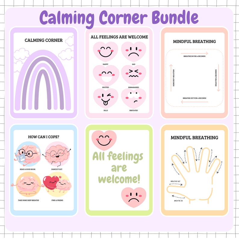 Calming Corner Printables – Emotional Regulation & Mindfulness Posters ...