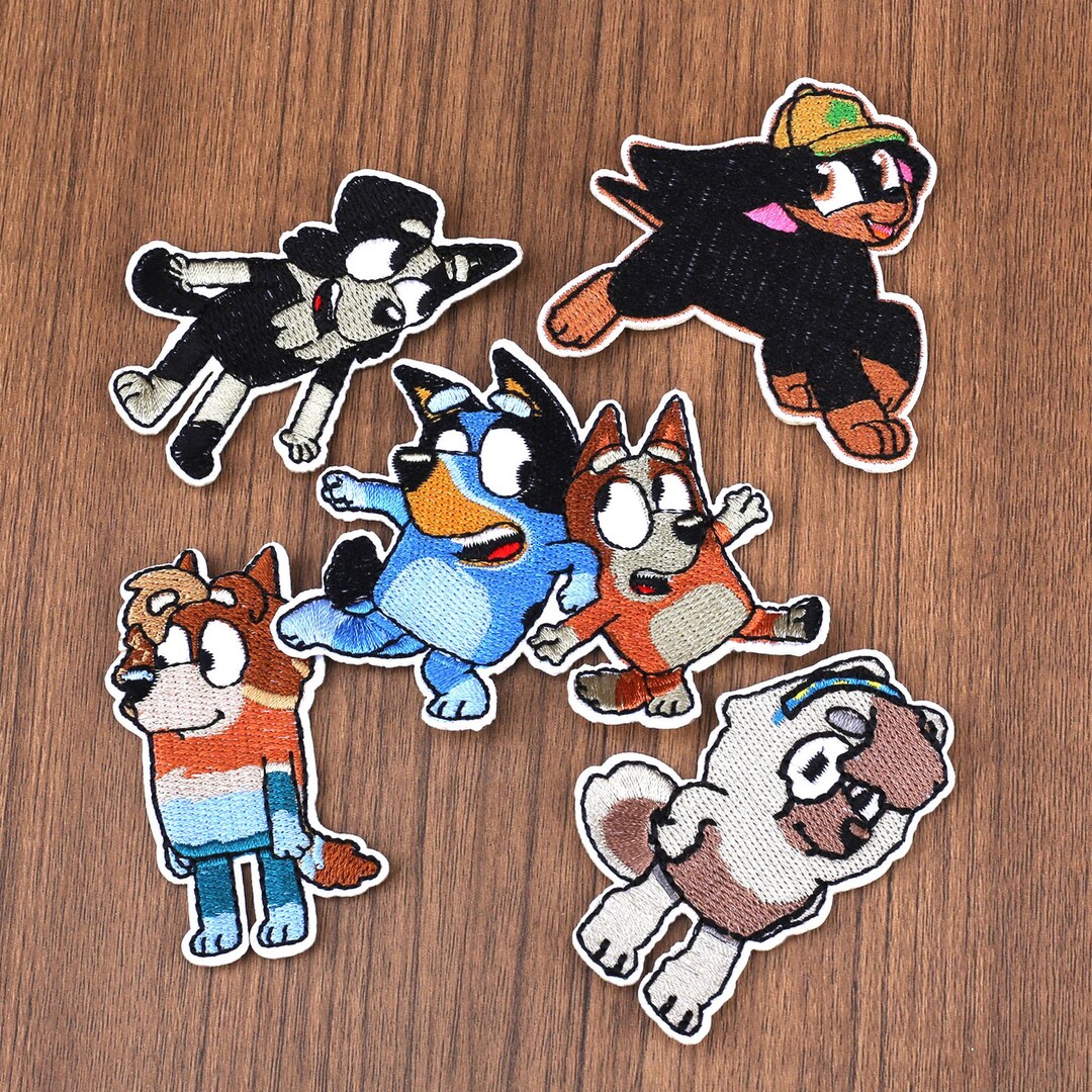 Bluey Family Members Patches,australian Shepherd Patches,personalized ...