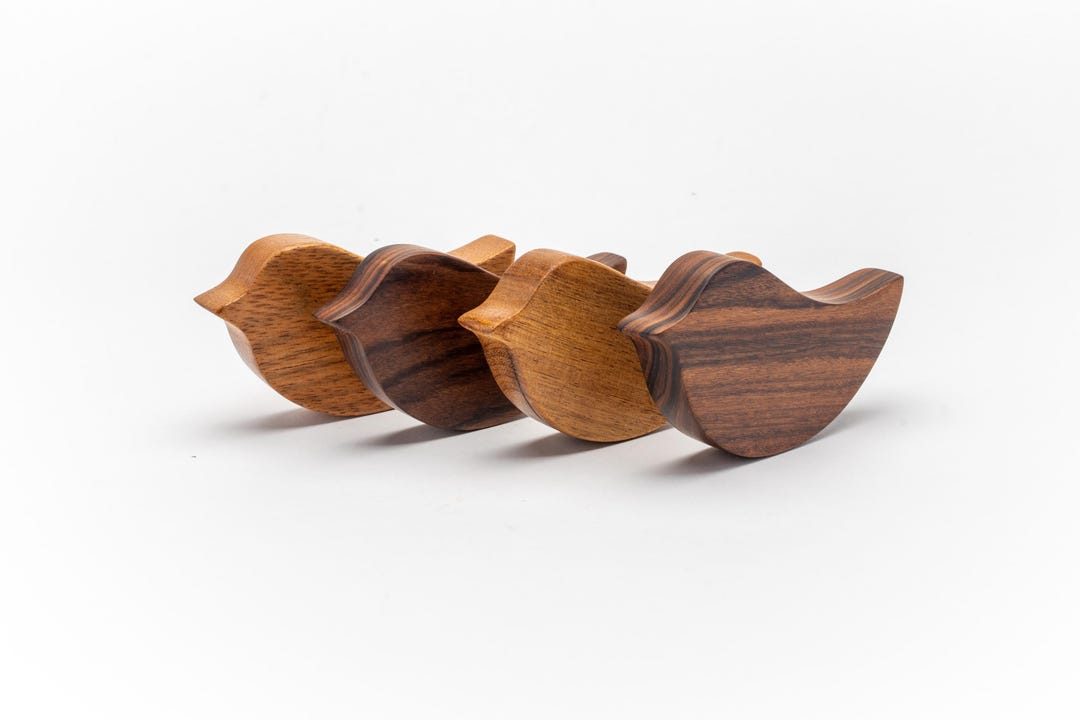 Hand Carved Wooden Bird Sculpture | Rustic Bolivian Wood Decor | Bird ...