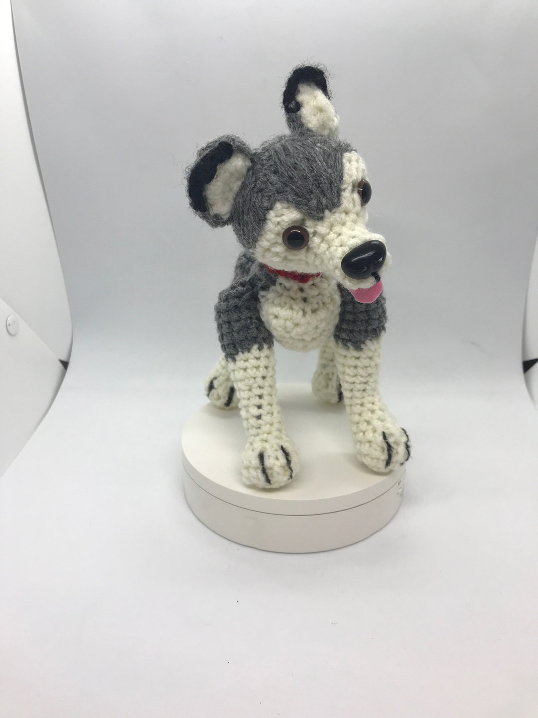 Husky Sled Dog Crochet Canine 8 Inch Puppy Animal Handmade - Etsy