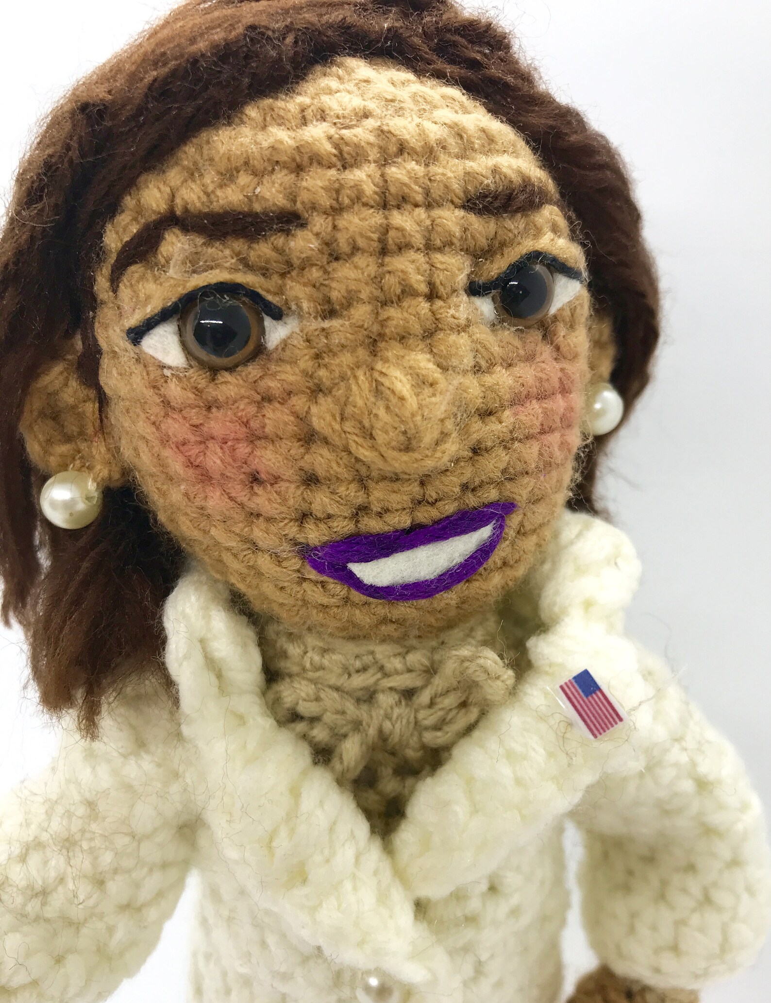 Kamala Harris Doll Vice President Character Amigurumi 10.25 - Etsy Italia