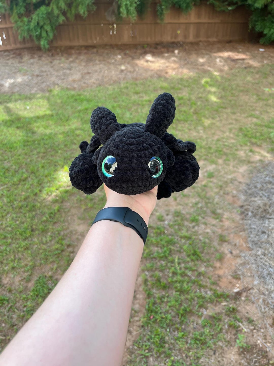 Crochet Toothless Plushie, Handmade Polyester Yarn - Etsy