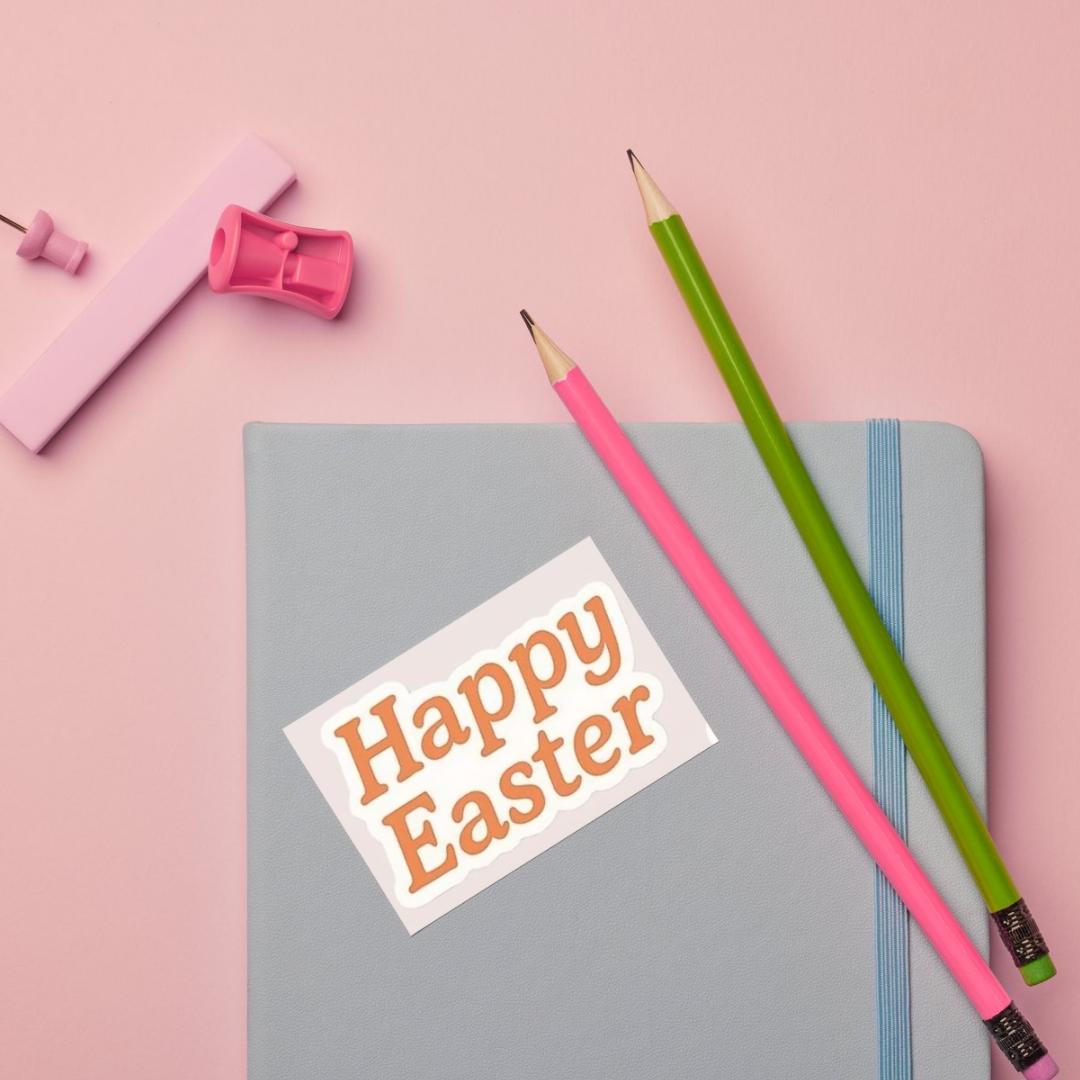 Happy Easter Digital Sticker Set - 8 Printable Stickers for Easter ...
