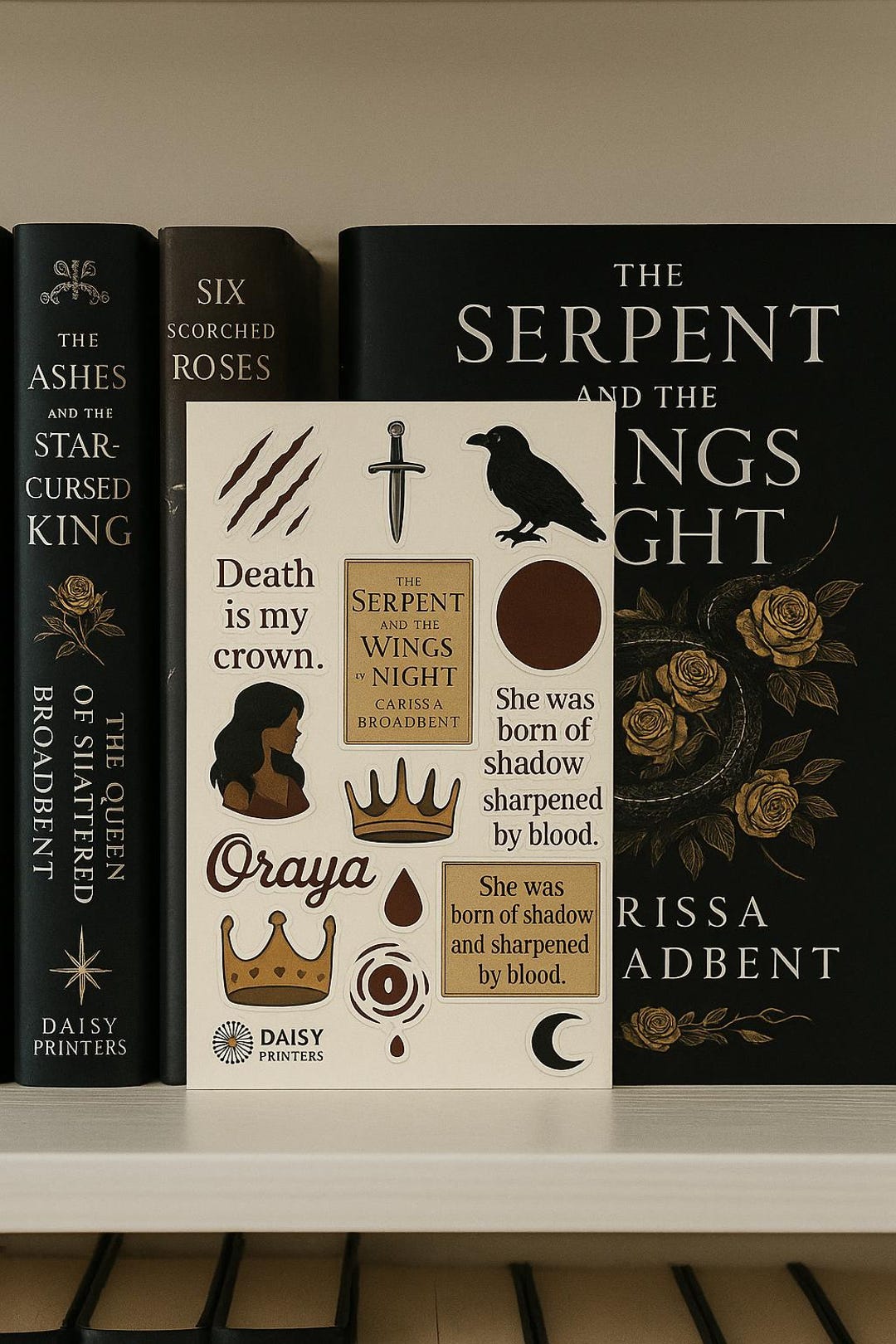 The Serpent and the Wings of Night Sticker – Bookish Vinyl Sticker ...