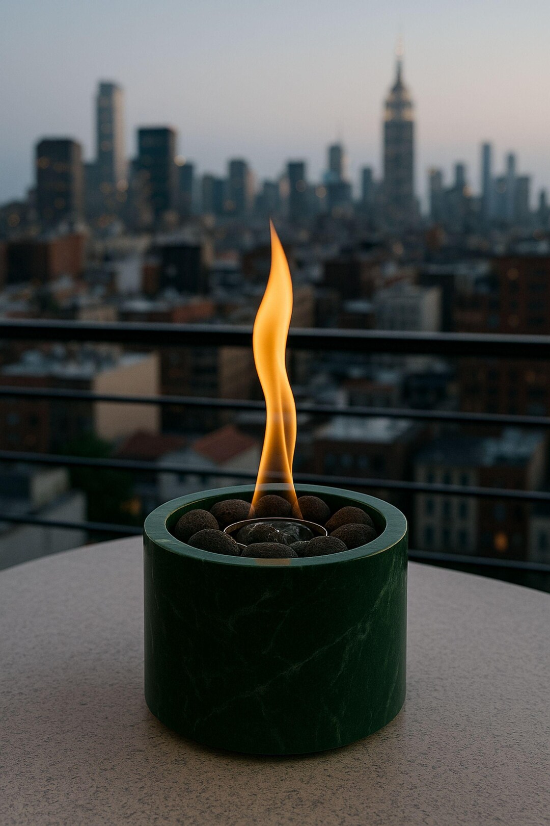 Algea Green Ocean Deep Green Marble Fireplace Mantel - Crafted Custom ...