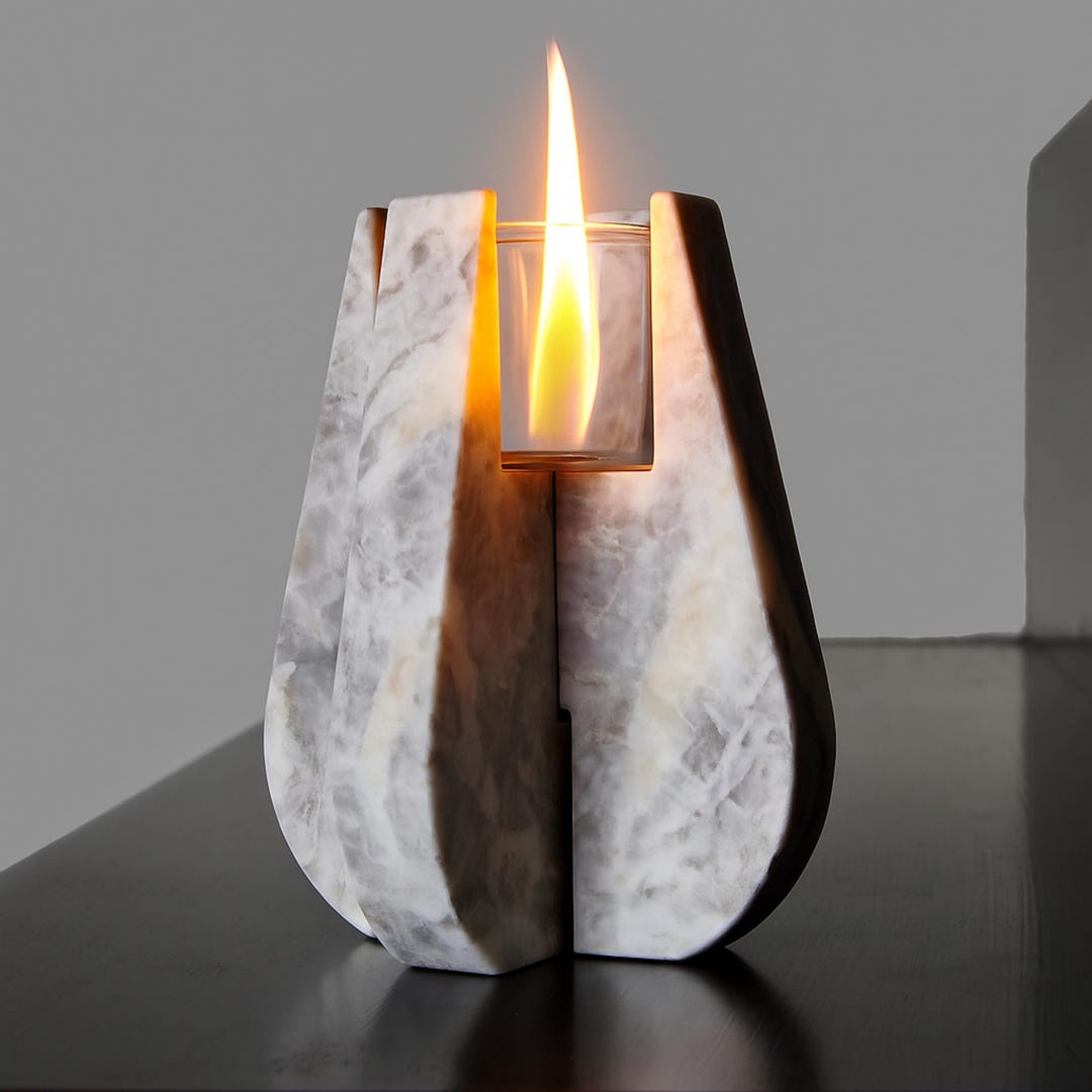 Tear Drop Marble Tabletop Fireplace – Bioethanol Burner - Etsy