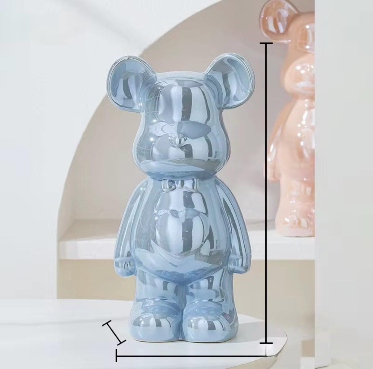Ceramic Bear Statue – Nordic Style Decorative Figurine (teddy Bear ...