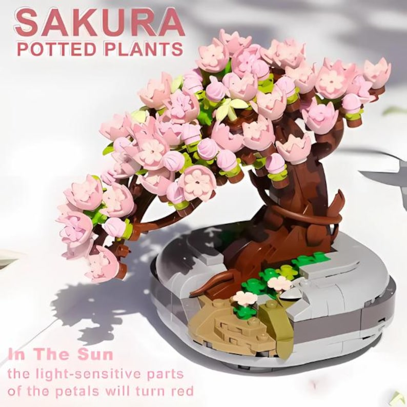 Cherry Blossom Tree Lego-style | DIY Sakura Tree Model | Romantic ...