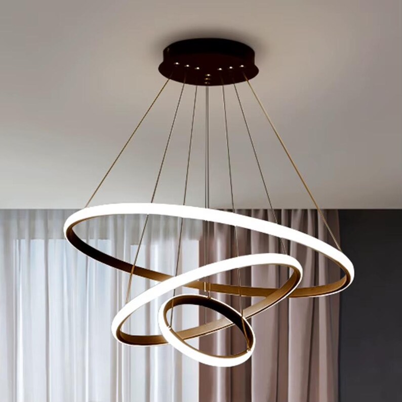 Nordic Luxury LED Pendant Light – Modern Adjustable Chandelier for ...
