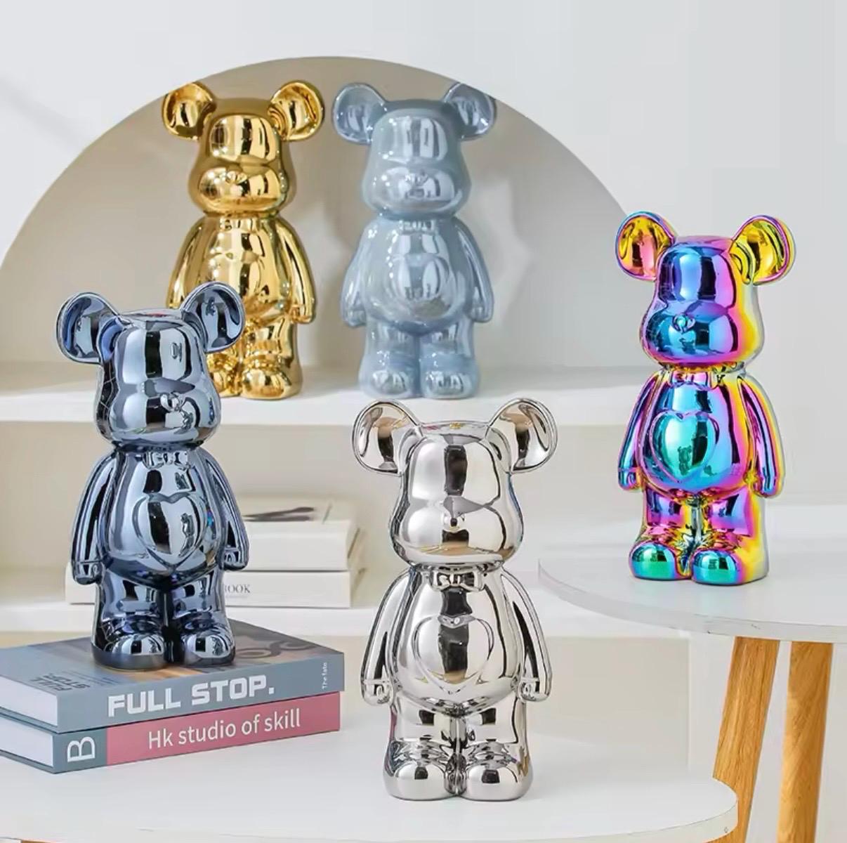 Ceramic Bear Statue – Nordic Style Decorative Figurine (teddy Bear ...