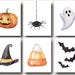 Halloween Digital Prints Set, 6 8x10 Pdfs, Ghost Candy Corn Witch ...