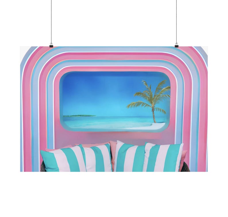Tropical Beach Villa Digital Backdrop: Island Love Theme (5800x4300 Px ...