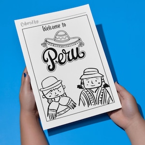 Coloring Page, Trip to Peru, Activity for Kids - Etsy