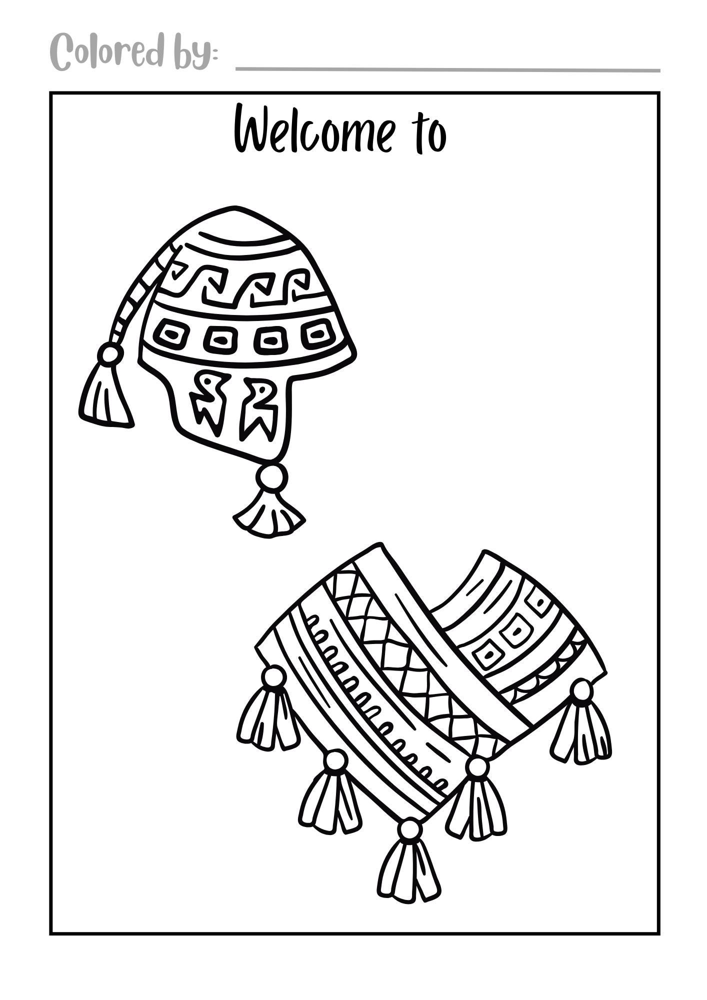 Coloring Book, Peru, Activity for Kids - Etsy