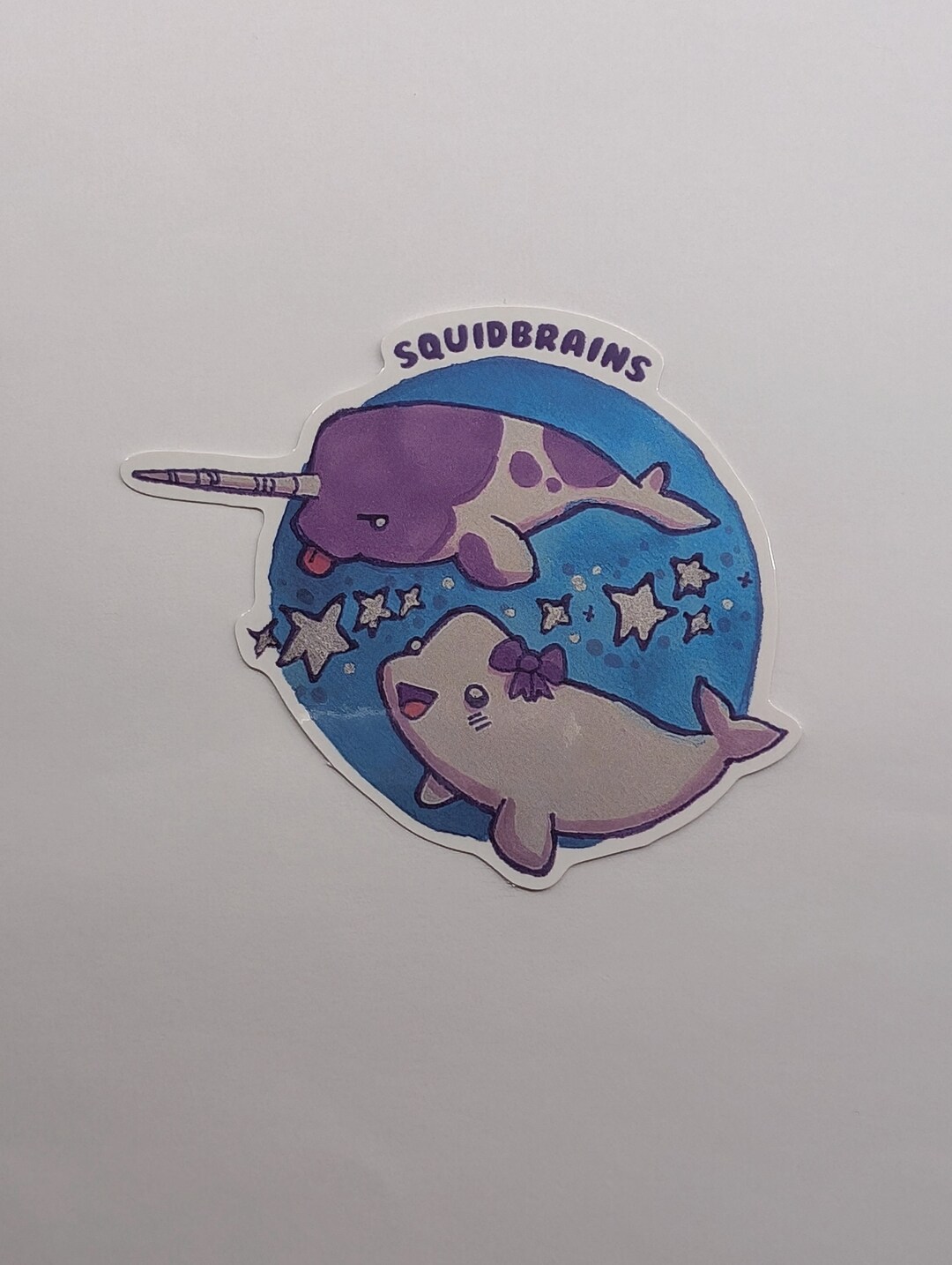 Beluga and Narwhal Vinyl Sticker - Etsy