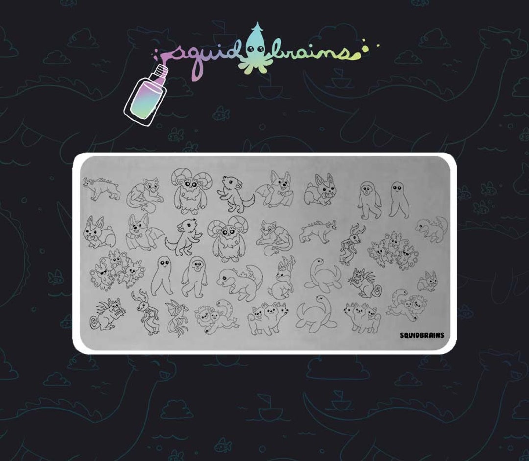 Cryptids Nail Stamping Plate - Etsy