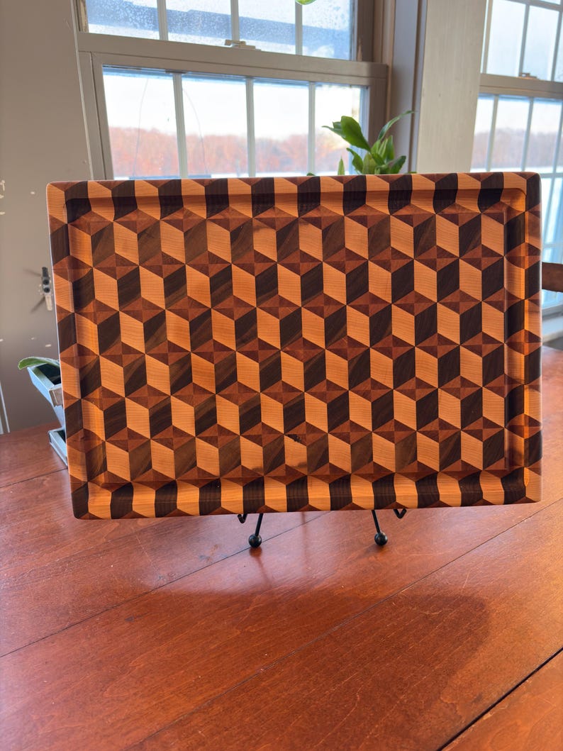 Large 3D End Grain Carving Board 1.25X11X16 Inches - Etsy