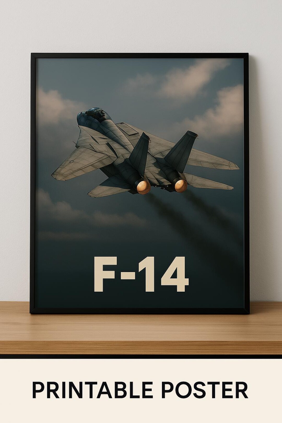 F-14 Tomcat Poster – Printable Jet Art | Digital Download | A2 / A3 ...