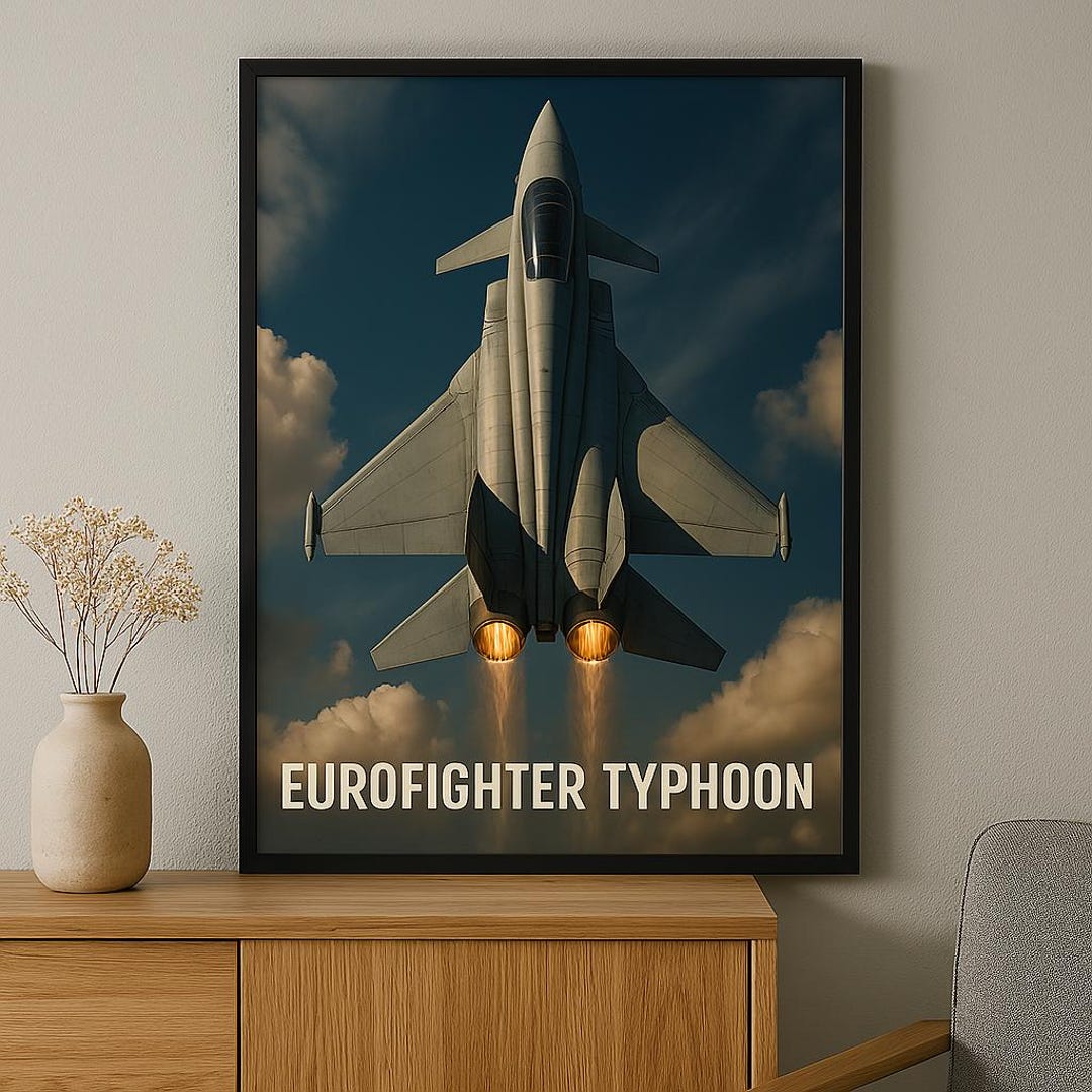 Eurofighter Typhoon Poster – Digital Printable Art | A2 / A3 Sizes ...